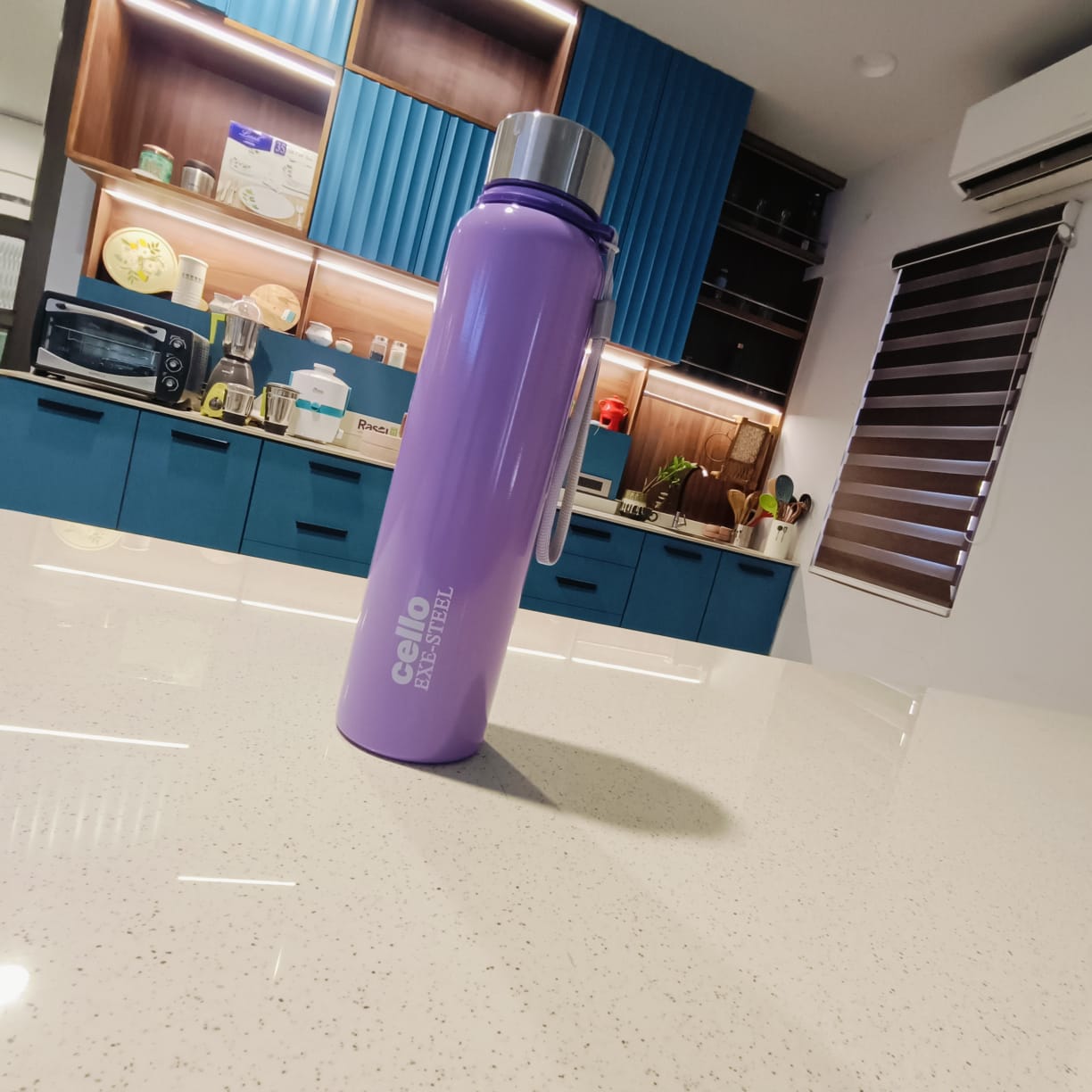 Cello EXE-STEEL Falcon 1000ml Stainless Steel Bottle – Sleek, Stylish – Rasoi Shop