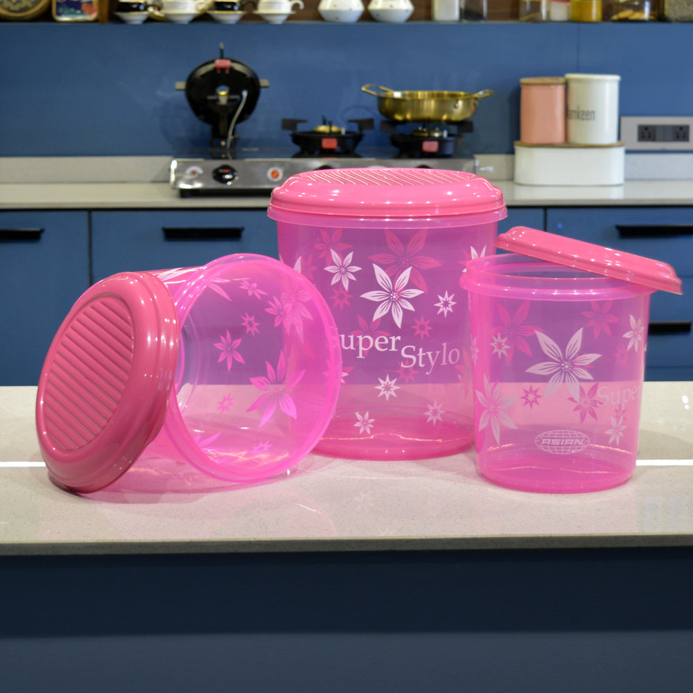 Asian Super Stylo Plastic Storage Container | Stackable | Multipurpose