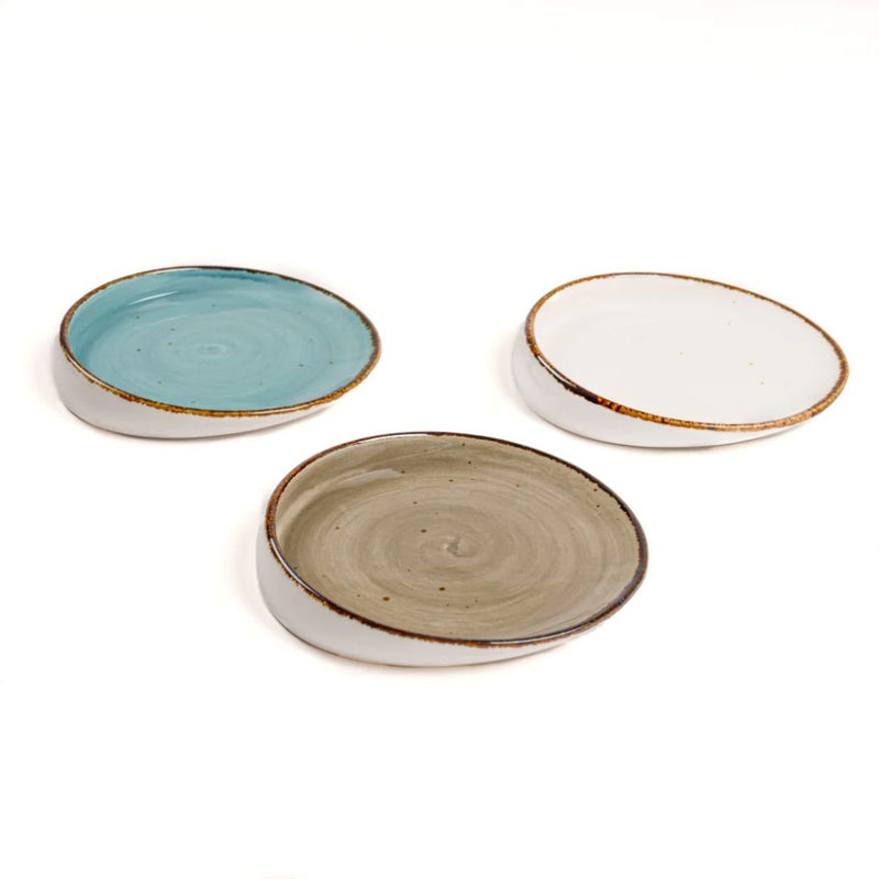 Rena Amalfi Porcelain Ovate Shape Mini Dining Table Platter | Serving