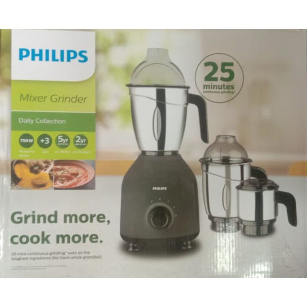 Philips Daily Collection HL7757/00 750 Watt Mixer Grinder with 3 Jars