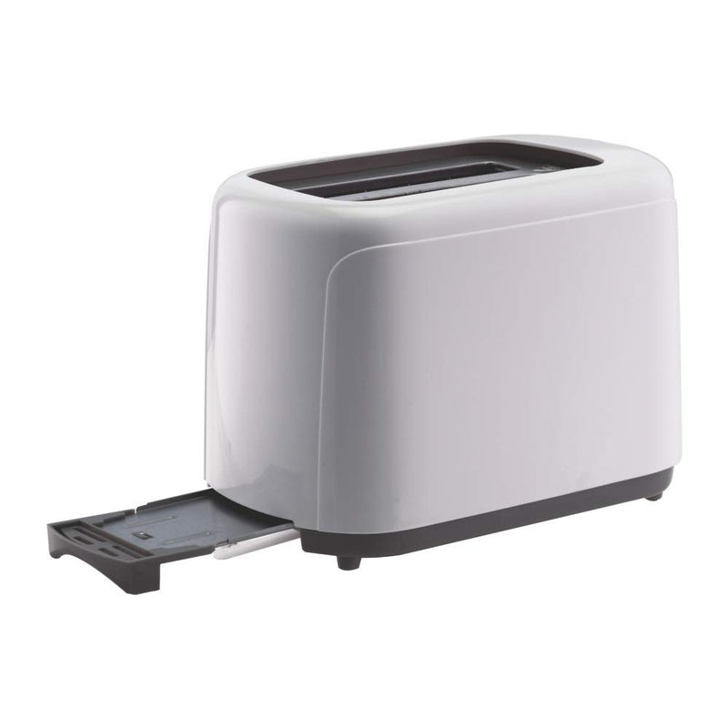 Borosil Krispy 750 Watt Pop-Up Toaster | White