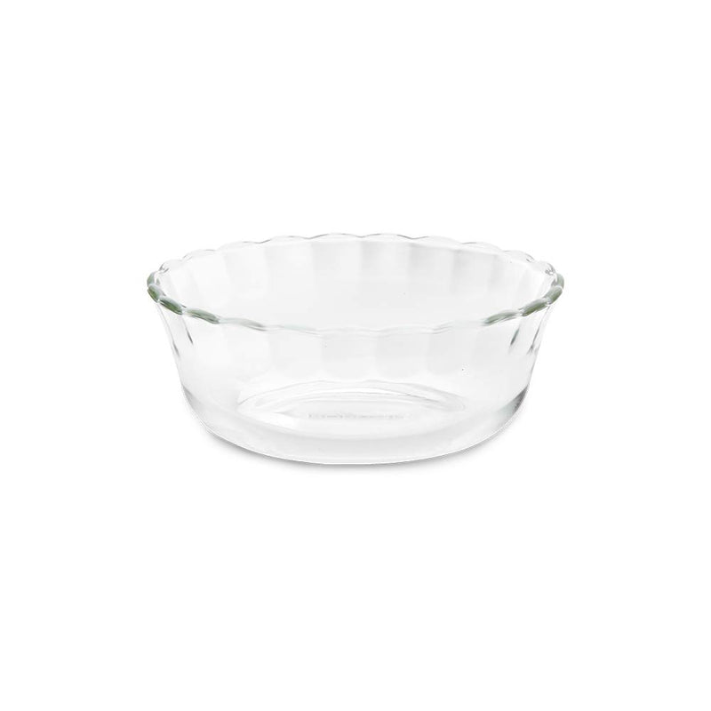 Borosil Designer 430 ML Bowl Set | Transparent | Set of 4 Pcs