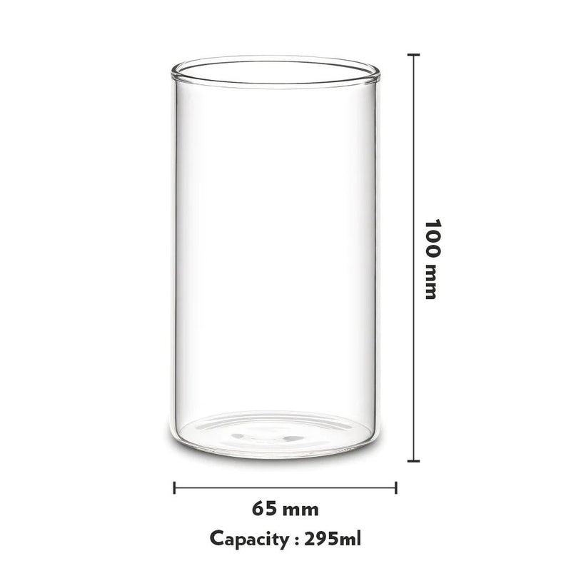 Borosil Aqua Set - 1000 ML Jug + 6 Vision Glasses | Transparent | Set