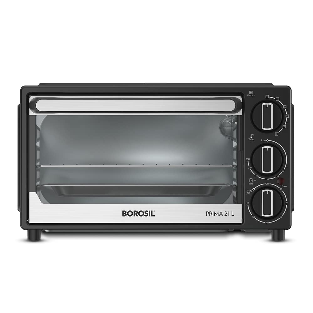 Borosil Prima 21 Litres Oven Toaster Griller | Convection Heating | 5
