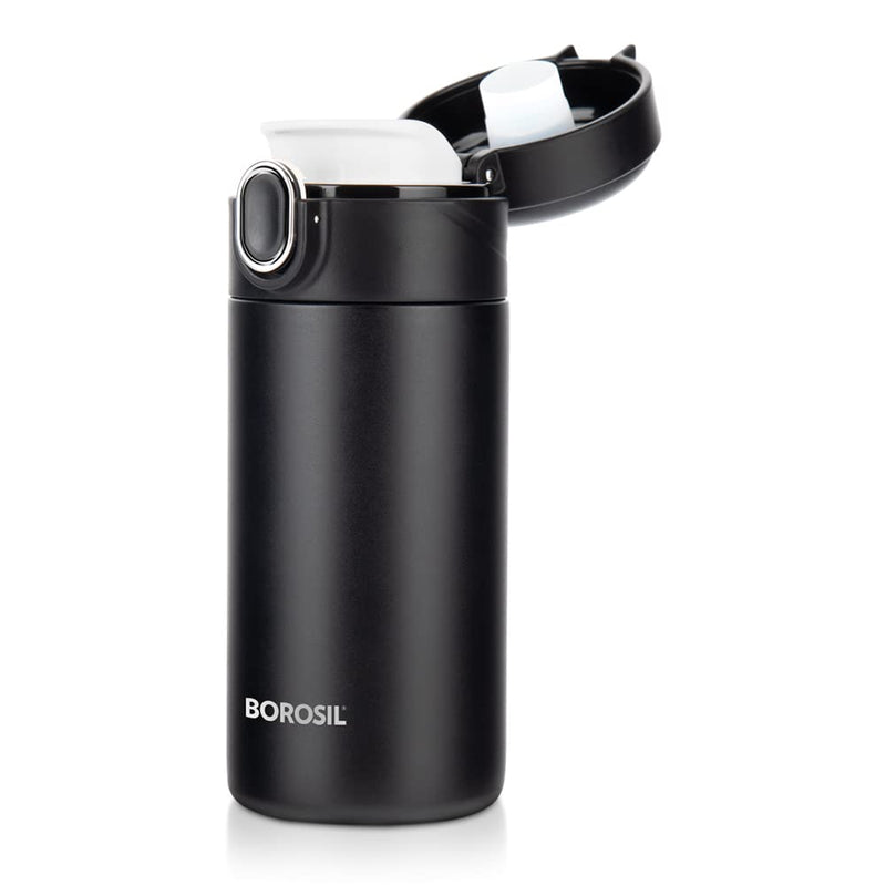 Borosil Stainless Steel Hydra Traveller 300 ML Vacuum Insulated Mug