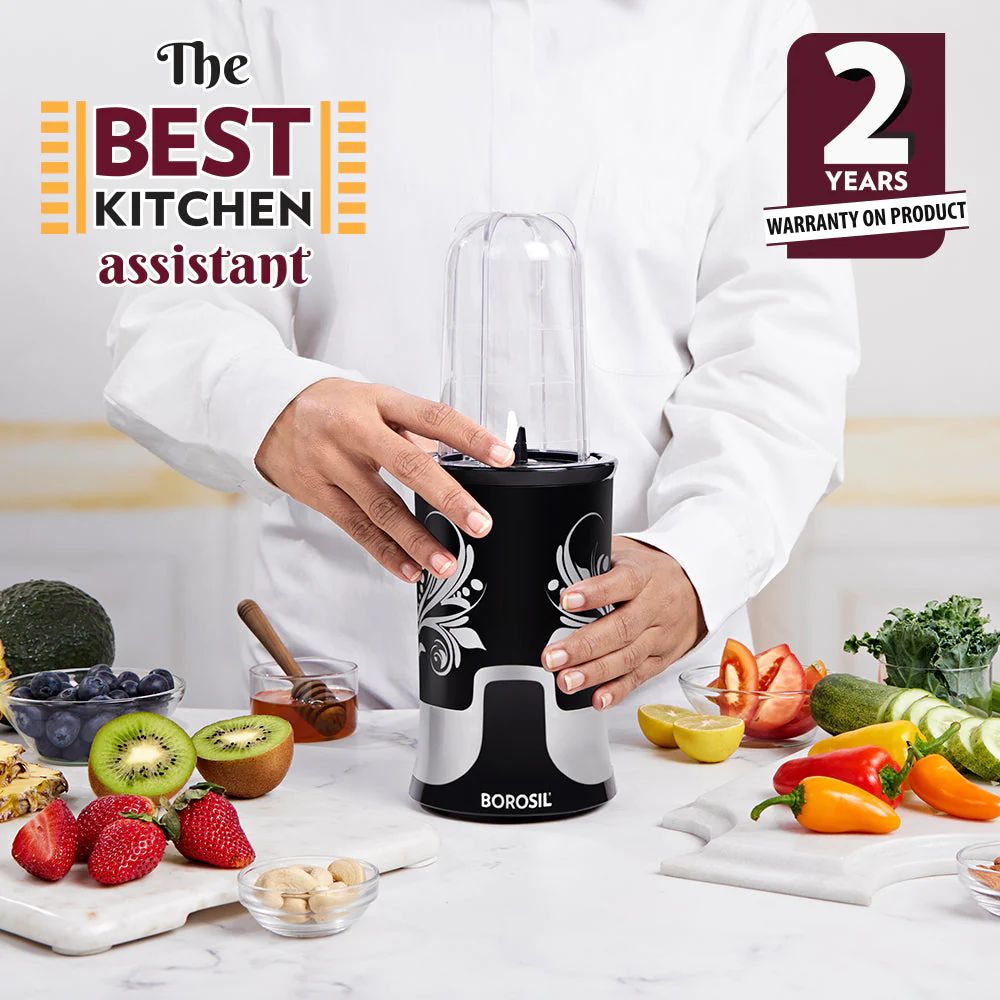 Borosil Nutrifresh 400 Watts NB 01 Blender Grinder & Smoothie Maker
