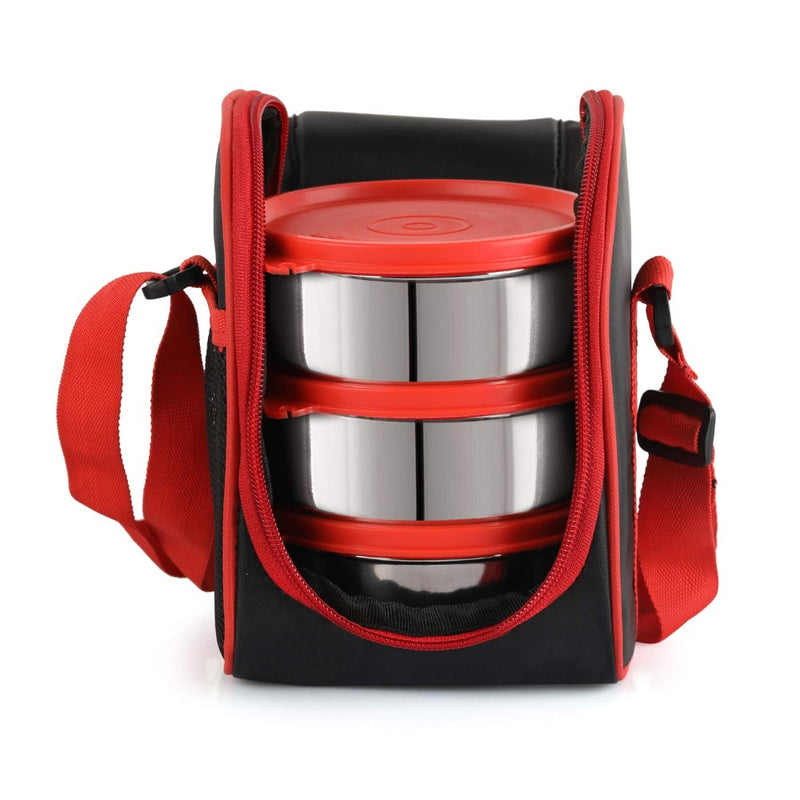 Cello Stainless Steel Matiz Max Fresh 3 Container Lunch Box