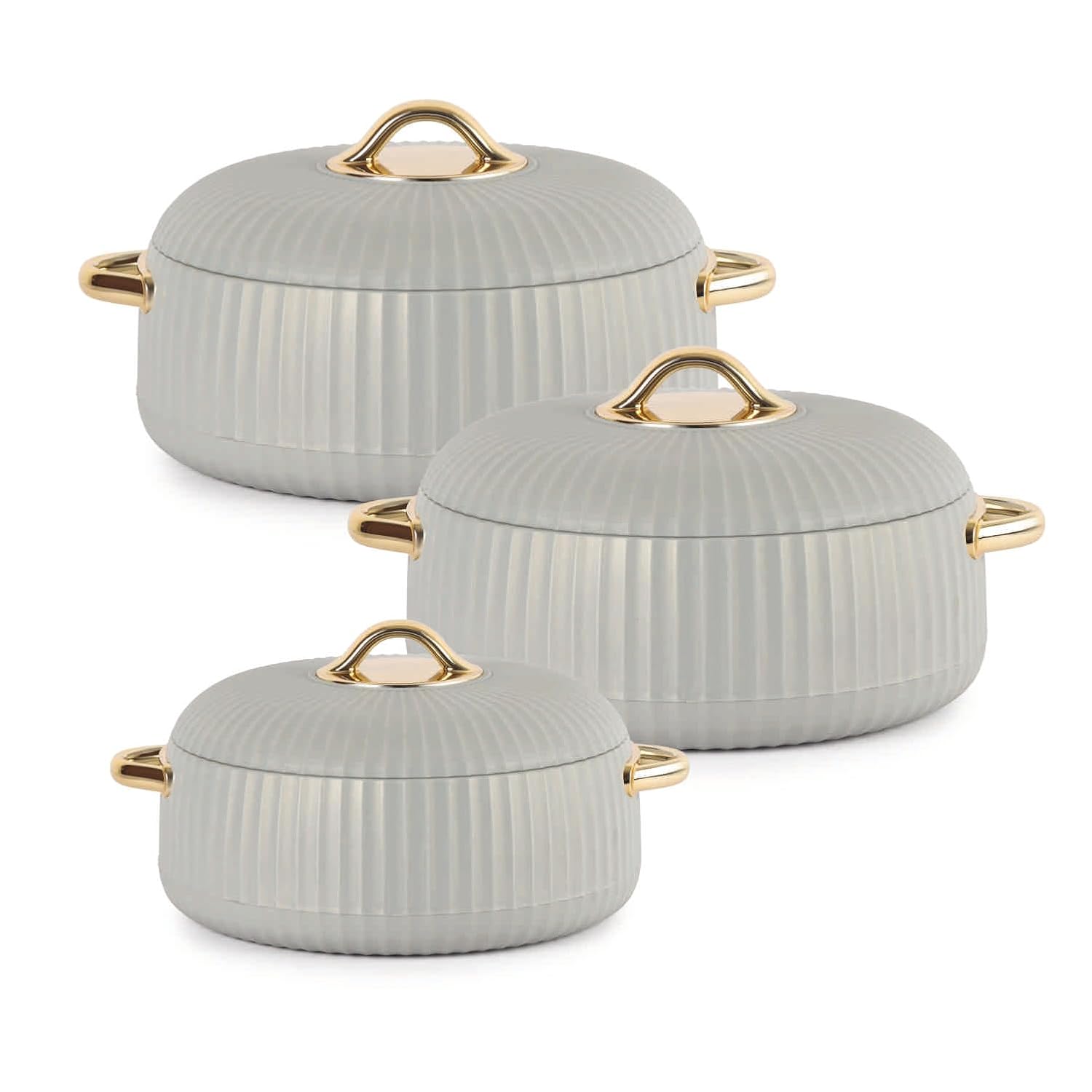 Cello Aurum Luxury Inner Stainless Steel Insulated Casserole Set | Set ...