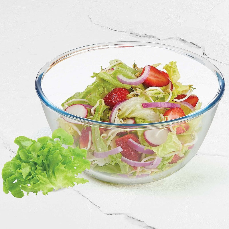 Treo Ovensafe Borosilicate Glass Mixing Bowl | Transparent | 1 Pc