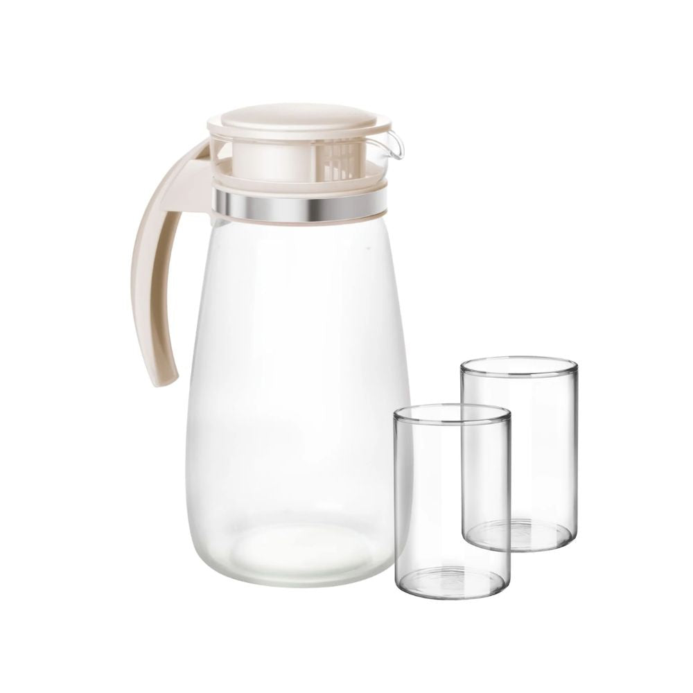 Treo Nimbus Lemon Set - 1 Jug + 6 Glasses | Transparent | Set of 7 Pcs ...