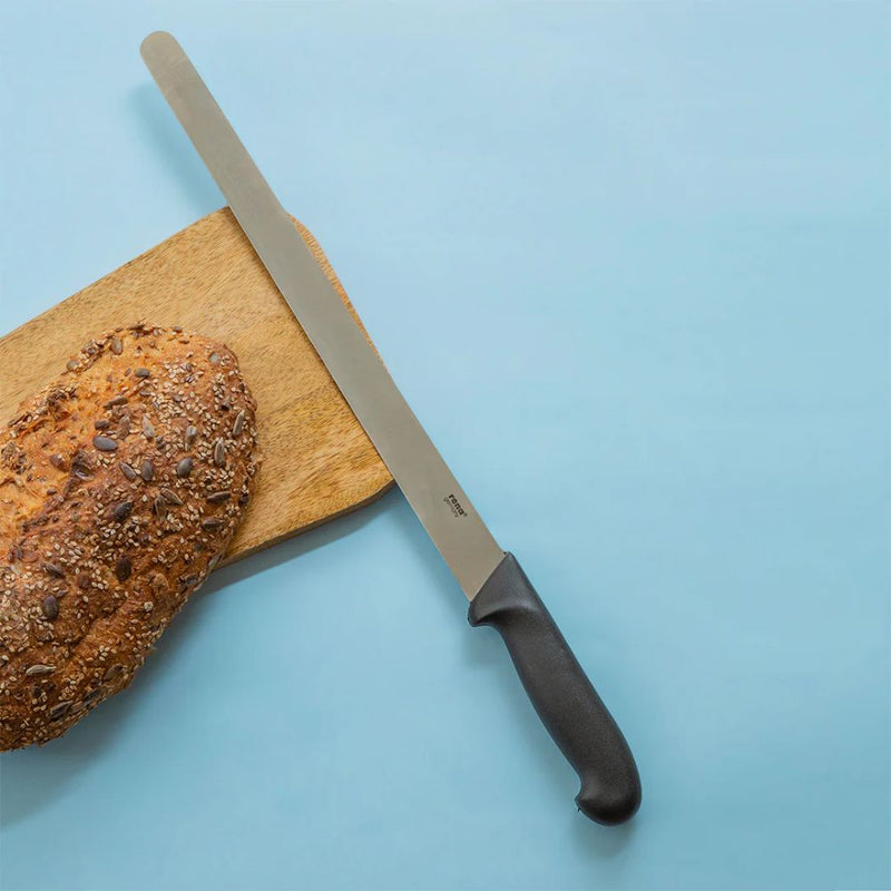 Rena Stainless Steel 340 MM Plain Blade Bread Knife with Plastic Handl
