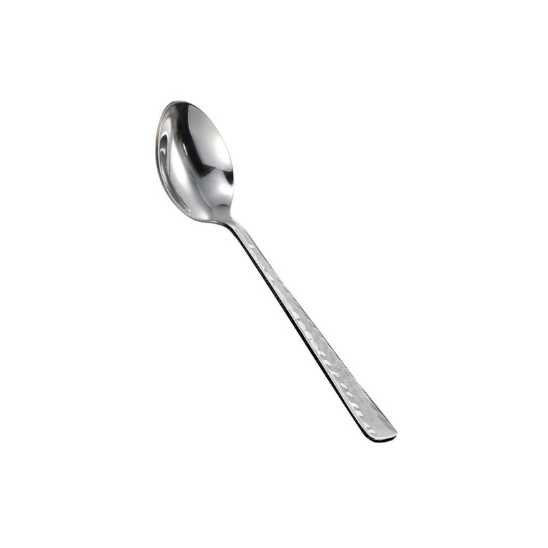 DeStellar Stainless Steel Hammered Solitaire Four Dinner Set - DH1107