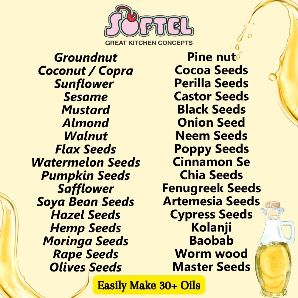 Softel Domestic 450 Watts Fully Automatic Cold Press Oil Maker Machine