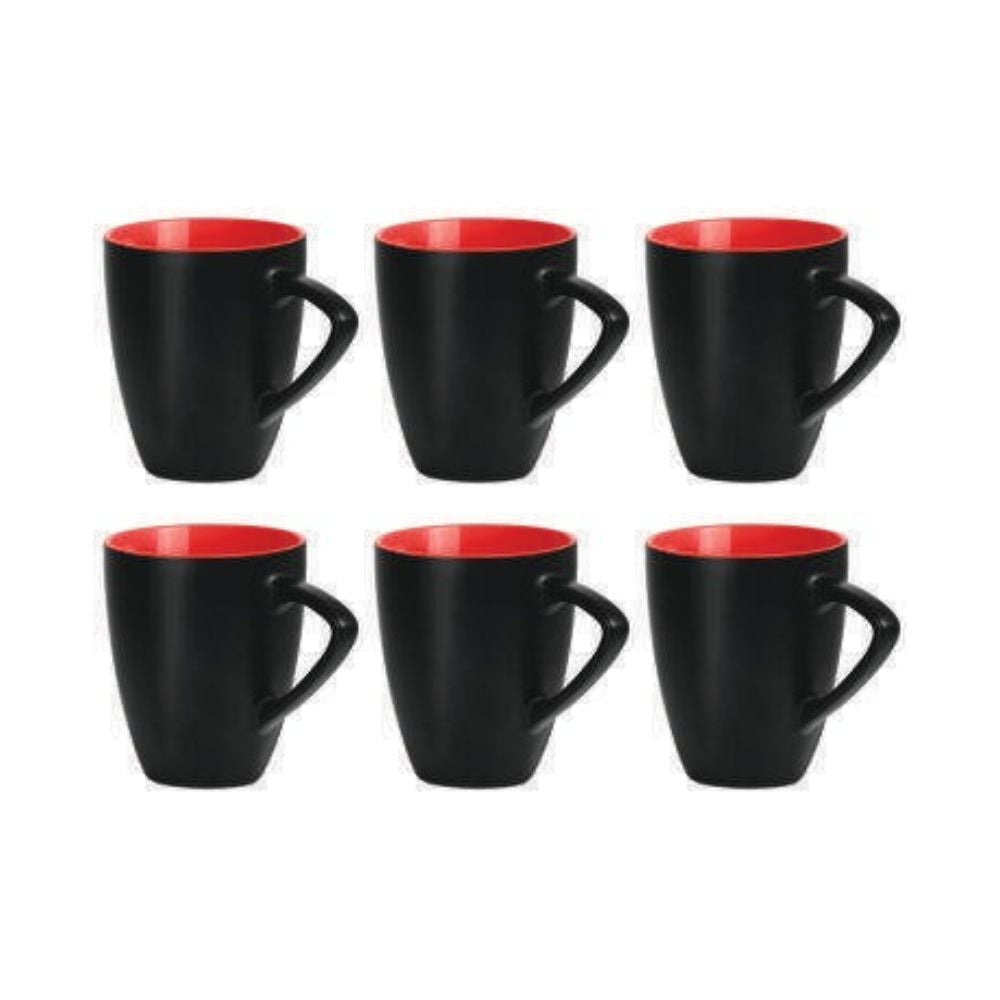 Treo Delta Ceramic 240 ML Mug | Set of 6 Pcs