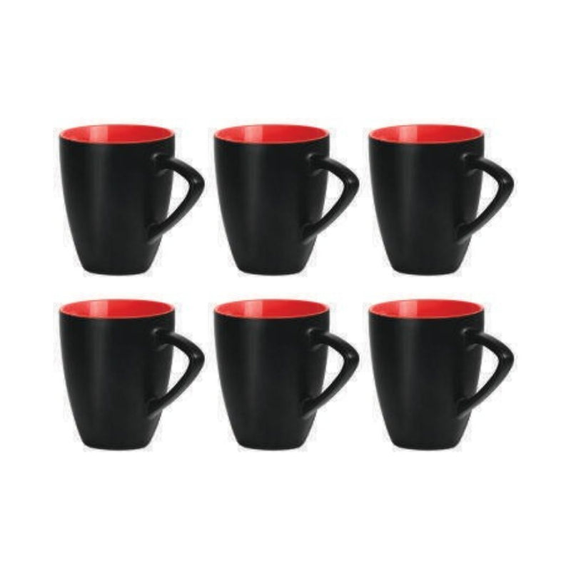 Treo Delta Ceramic 240 ML Mug | Set of 6 Pcs