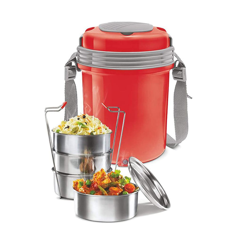 Milton Electron Insulated Stainless Steel Electric Tiffin Box