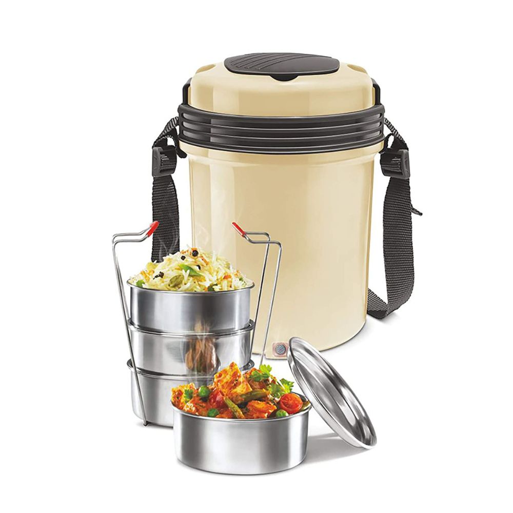 Milton Electron Insulated Stainless Steel Electric Tiffin Box