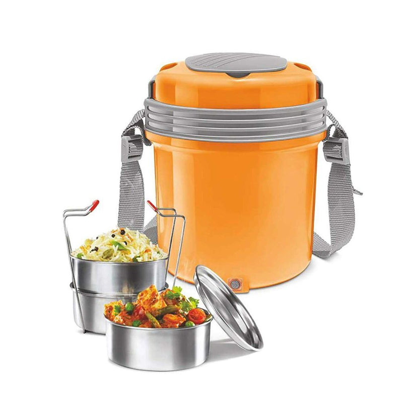Milton Electron Insulated Stainless Steel Electric Tiffin Box