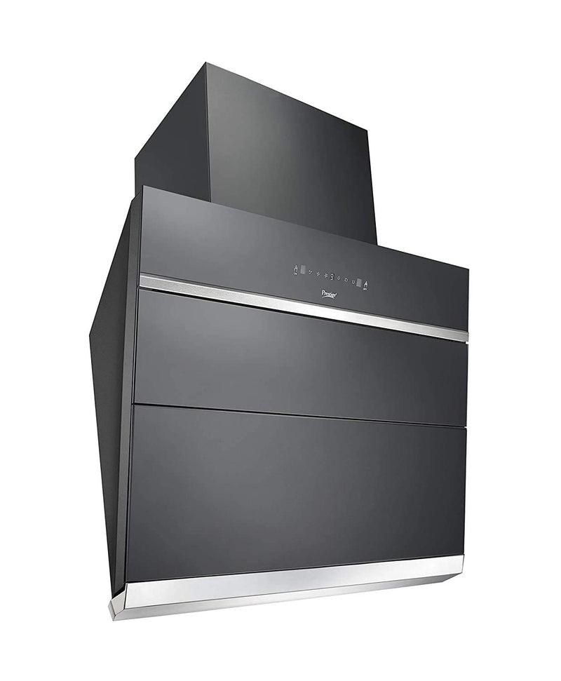 Prestige 90 cm 1100 m³/HR Auto-Clean Angular Kitchen Chimney (Black)