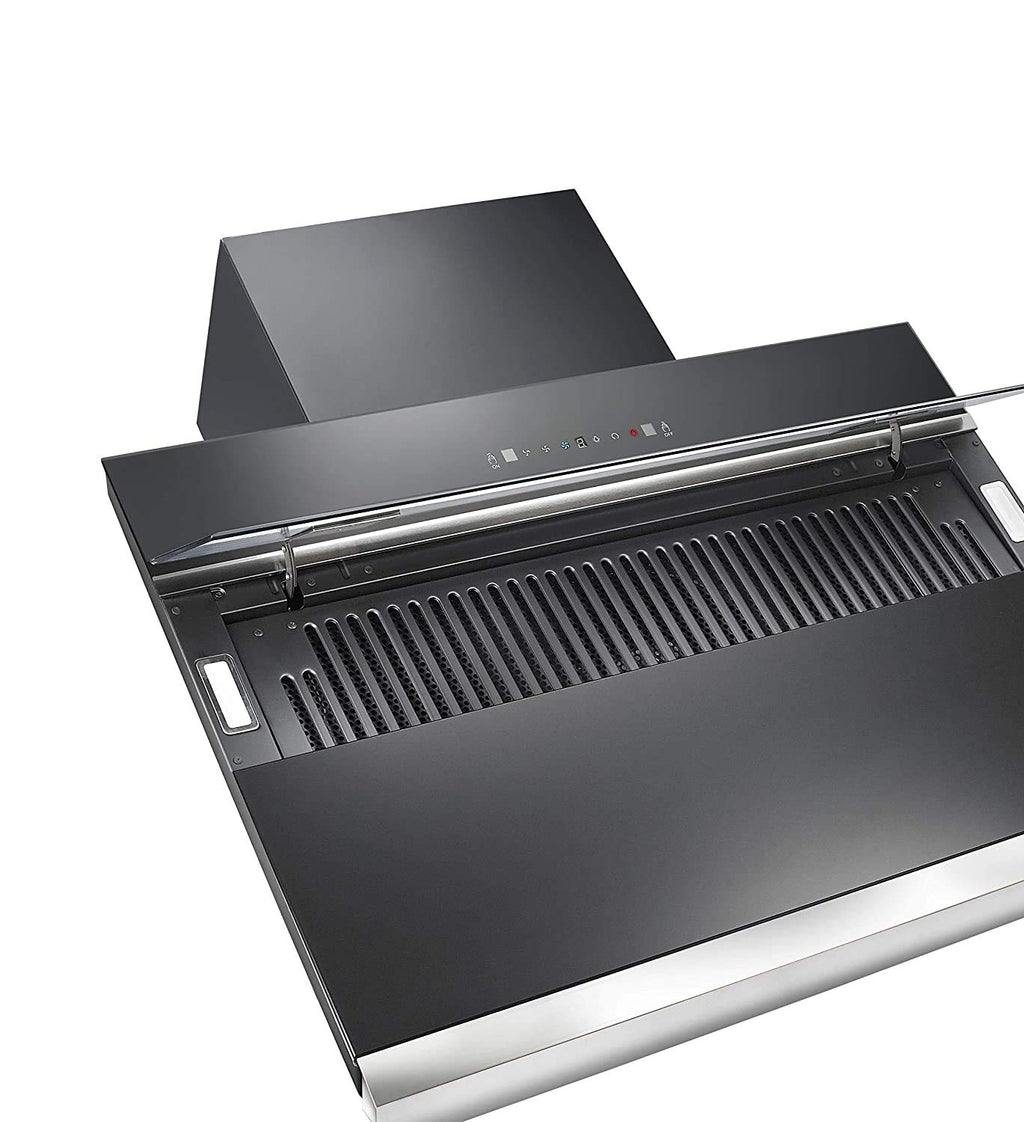 Prestige 90 cm 1100 m³/HR Auto-Clean Angular Kitchen Chimney (Black)