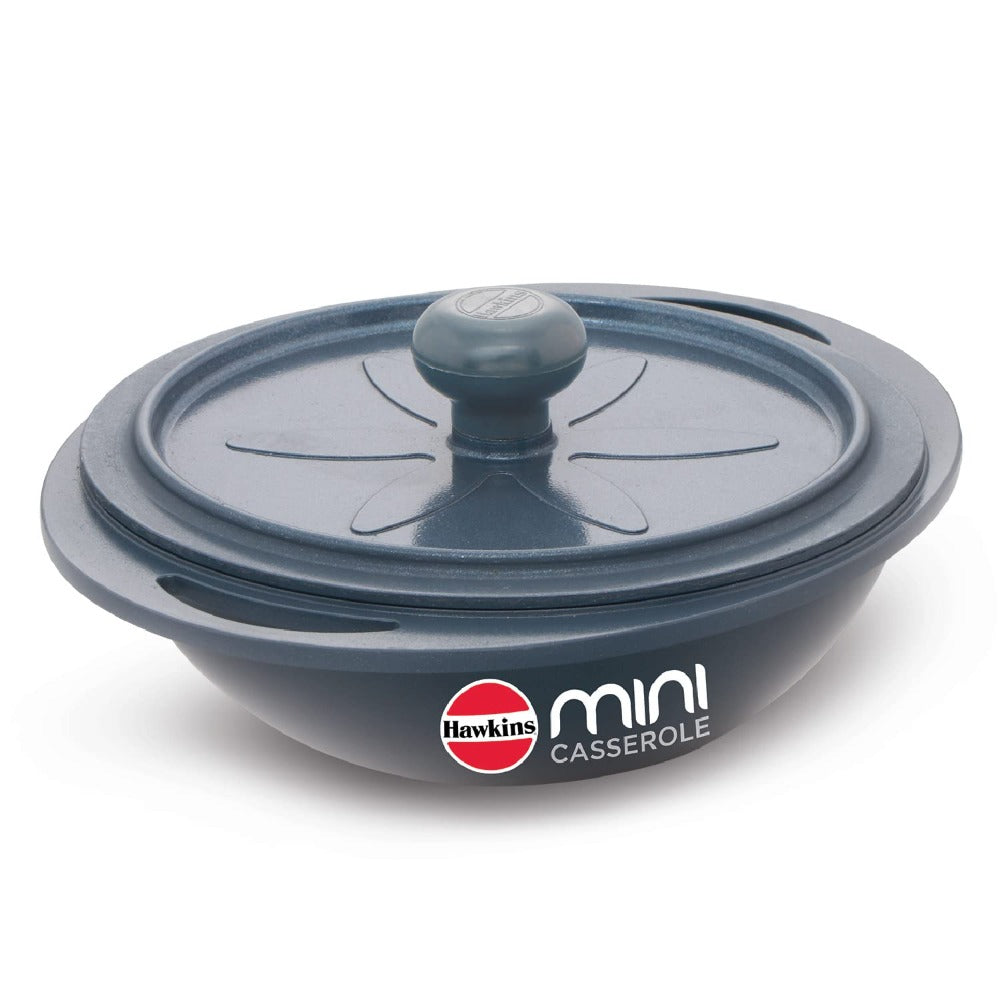 Hawkins Die Cast 750 ML Mini Round Casserole with Lid | 1 Pc – Rasoi Shop