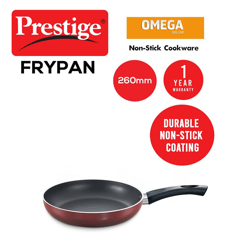 Prestige Omega Deluxe Aluminium Non-Stick Coating Fry Pan | Induction