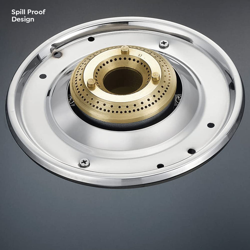 Prestige Magic Plus 3 Burner Powder Coated Toughened Glass Top LP Gas