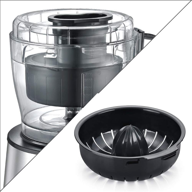Prestige Partner 1000 Watt Food Processor, (Black and Silver)