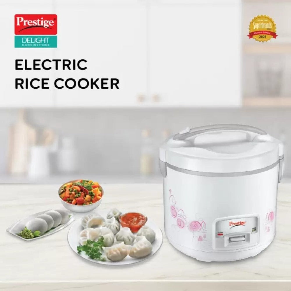 Prestige Delight PRCK 2.8 Litre Electric Rice Cooker with Steaming Fea