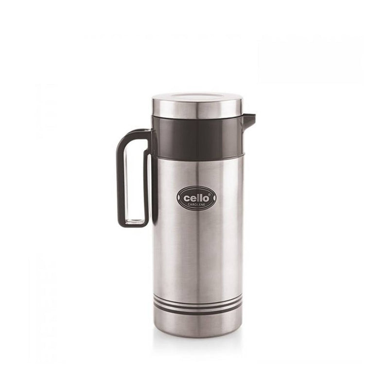 Cello Carolene Tuff Steel Insulated Jug | Silver | 1 Pc