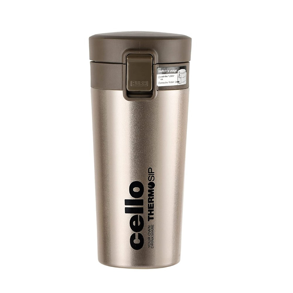 Cello Monty Vacuum Insulated Travel Mug | Hot and Cold | Flask for Tra