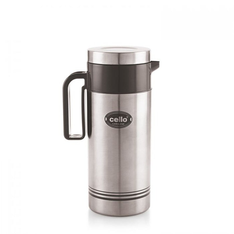 Cello Carolene Tuff Steel Insulated Jug | Silver | 1 Pc