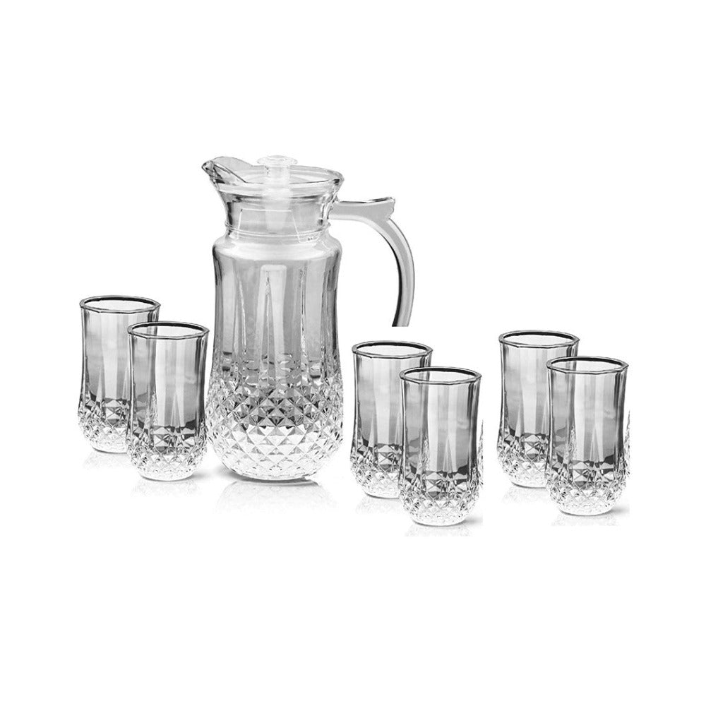 Treo Glass Desire Lemon Set | Transparent | Set of 7 Pcs