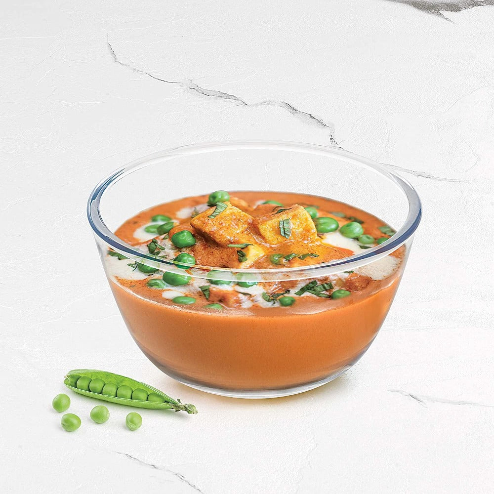 Treo Ovensafe Borosilicate Glass Mixing Bowl | Transparent | 1 Pc