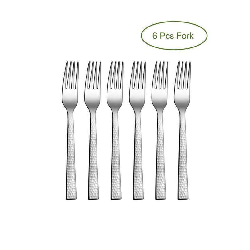 Shri & Sam Impressa Hammered Desert Fork Set Of 6