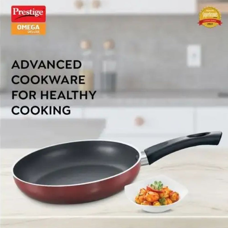 Prestige Omega Deluxe Aluminium Non-Stick Coating Fry Pan | Induction