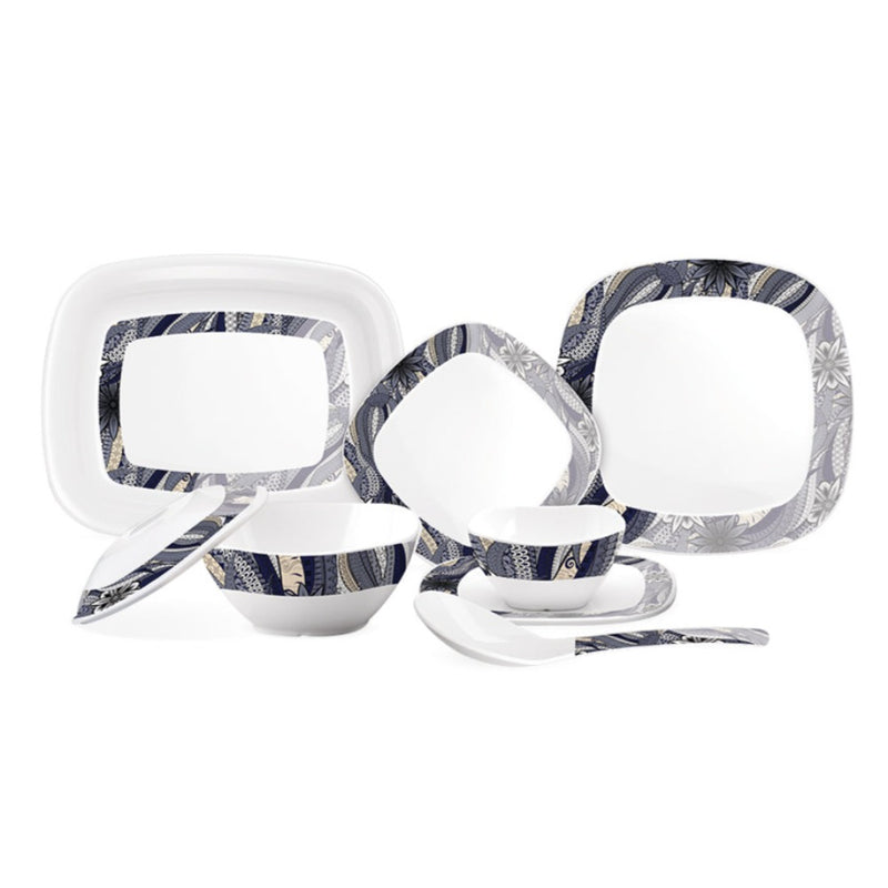 Milton Melamine Square Round 31 Pcs Dinner Set | Set of 31 Pcs